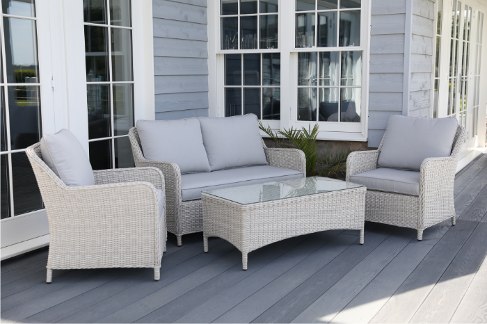 Torino Lounge Set with Rectangular Coffee Table | Stylish Outdoor ...