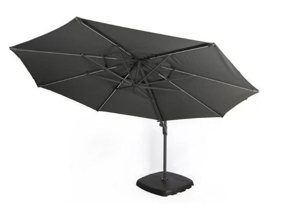 Supremo Monaco 3.3m LED Solar Parasol – Kings Garden and Leisure